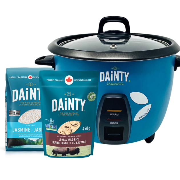 Dainty Rice Cooker with 2 Packs | Les Aliments Dainty Foods