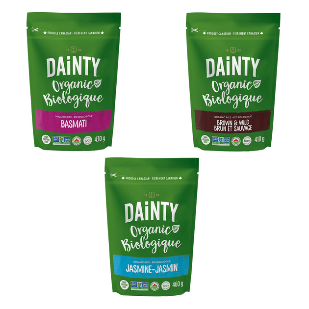 Dainty Organic Rice - Variety Pack | Les Aliments Dainty Foods